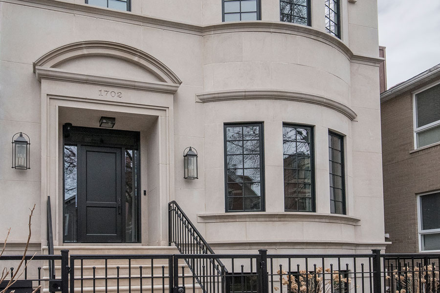 Transitional Mahogany Wood Front Door with Espresso Finish - 1702 N ...